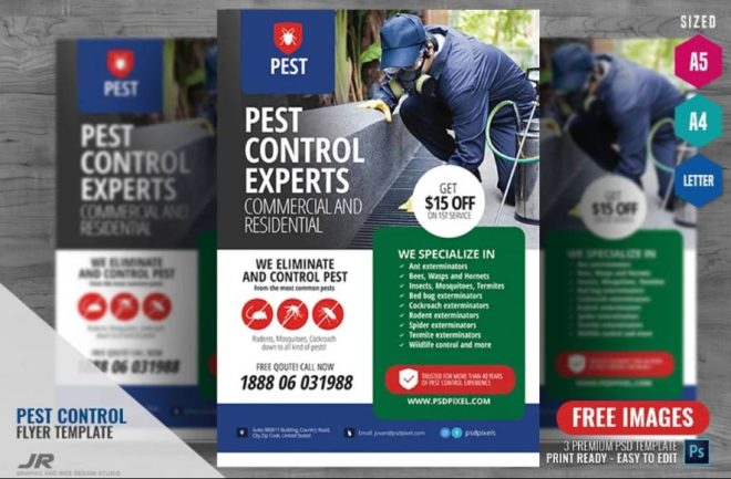 15+ Pest Control Flyer Template PSD Download - Graphic Cloud