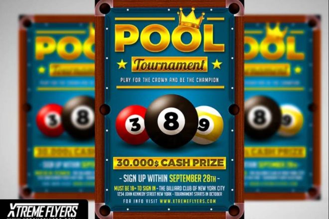 15+ Billiards Flyer Template PSD FREE Download - Graphic Cloud