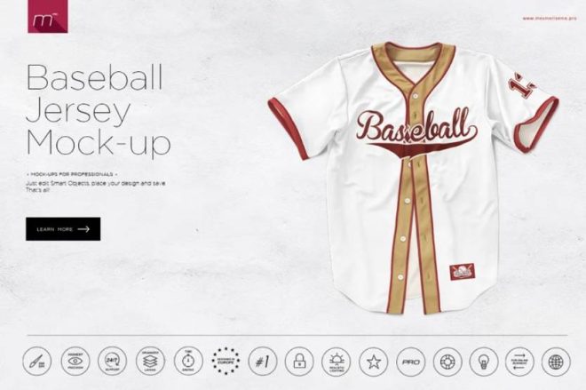 Baseball Jersey Mockup PSD Free Download ( 15+ )