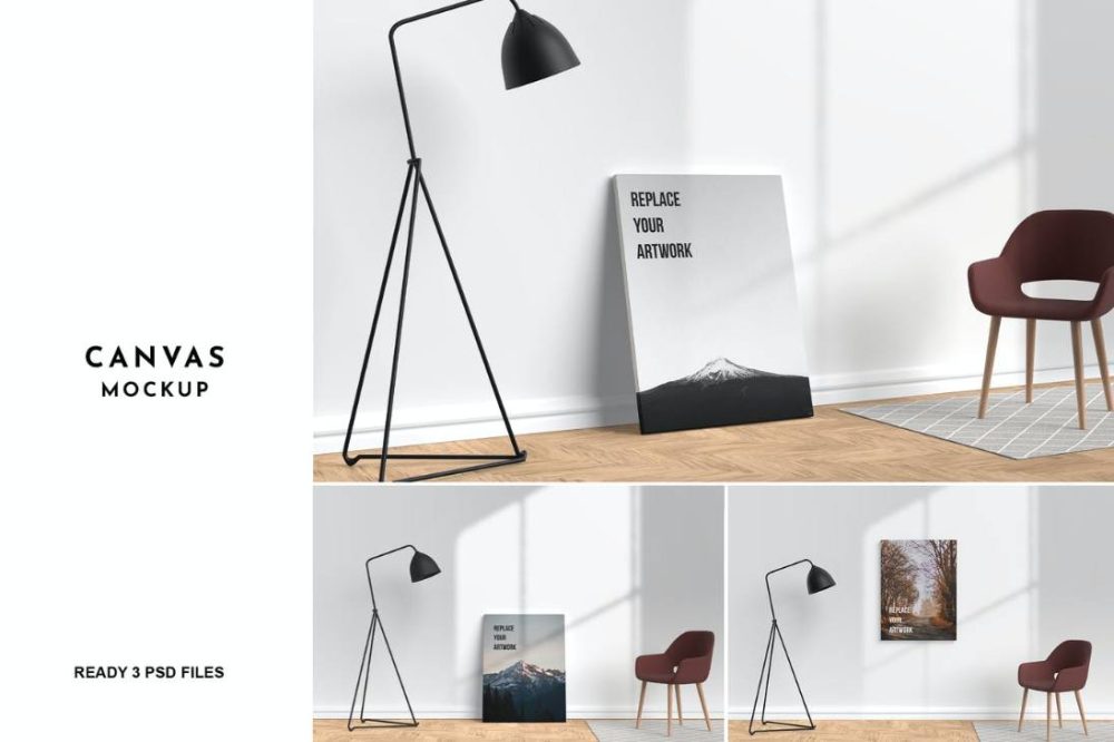 15+ Canvas Mockup PSD Free & Premium Download - Graphic Cloud