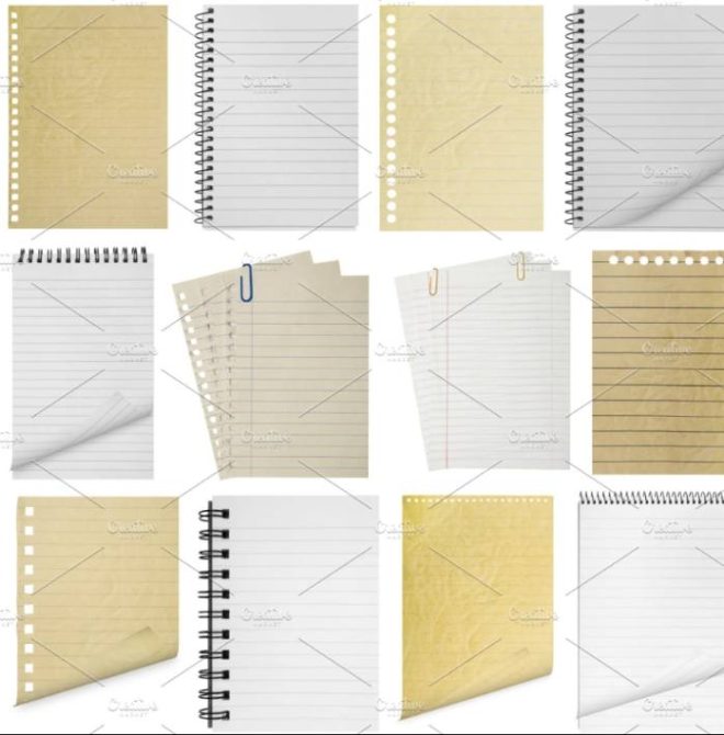 15+ Notebook Paper Textures PNG JPG Download - Graphic Cloud