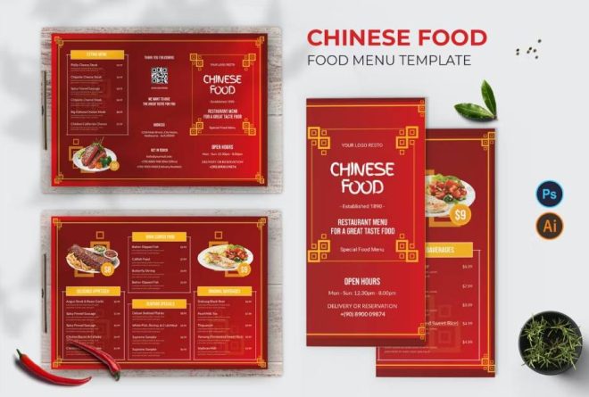 15+ Chinese Restaurant Menu Template PSD AI EPS - Graphic Cloud