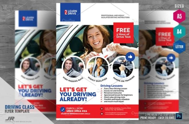 15+ Driving School Flyer Template PSD Download - Graphic Cloud