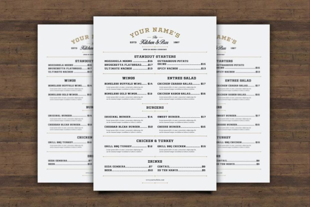 15+ Bar Menu Template PSD Ai Free and Premium - Graphic Cloud