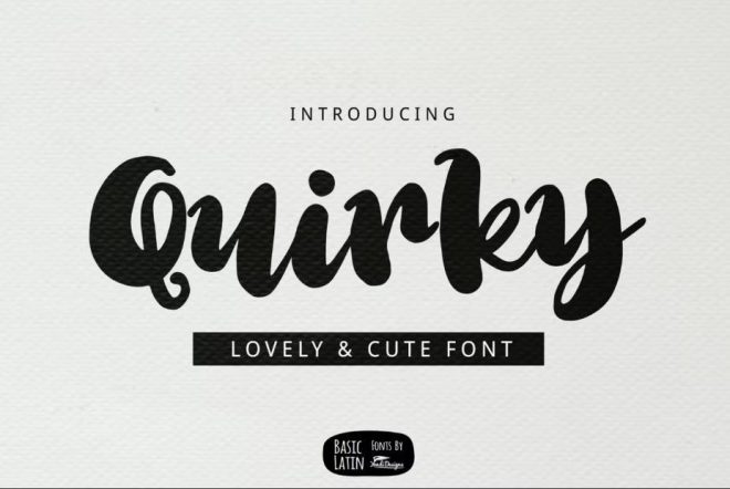 15+ Quirky Fonts TTF OTF Free Premium Download - Graphic Cloud