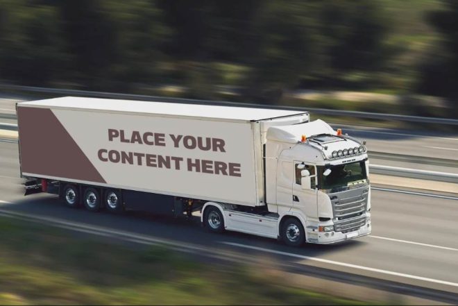 15+ Truck Trailer Mockup PSD Free Download - Graphic Cloud