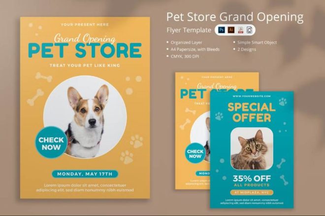 15+ FREE Pet Store Flyer Template PSD AI Download - Graphic Cloud
