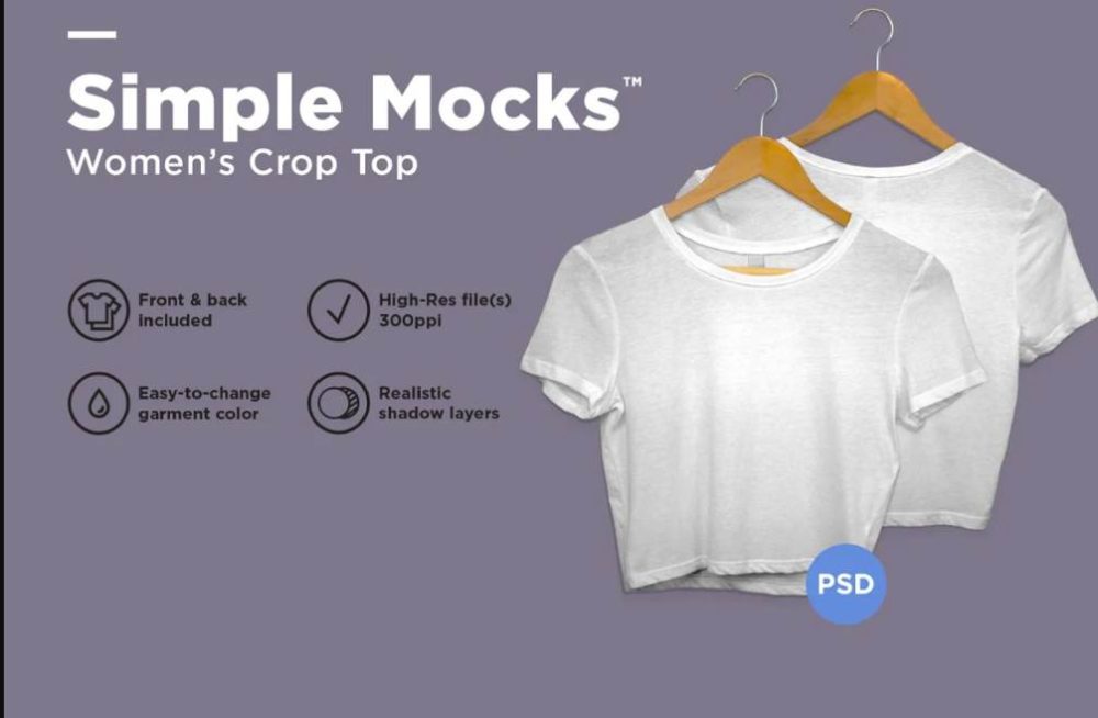 Crop Top Mockup Free PSD Download (15+)