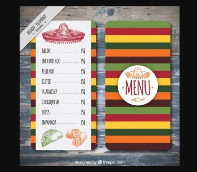 15+ Mexican Food Menu Template PSD Ai Download - Graphic Cloud