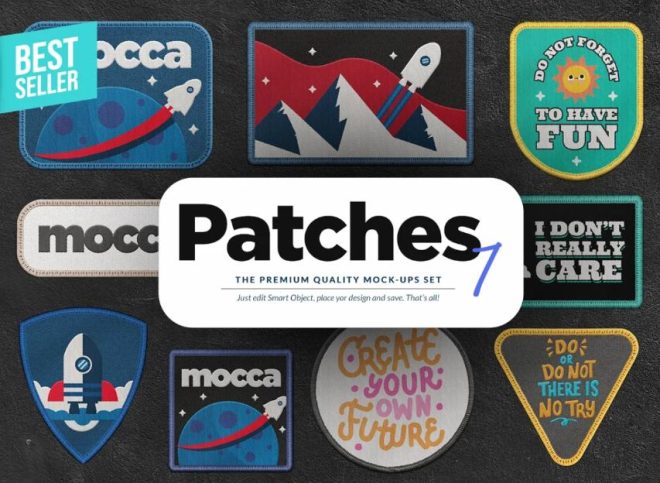 Patch Mockup PSD ( 15+ Free Download )