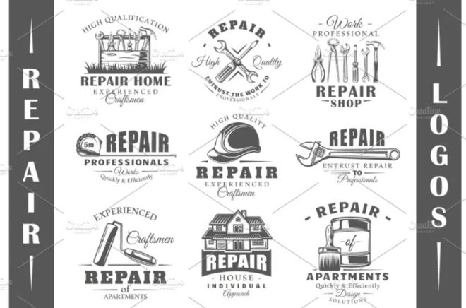 15+ Repair Service Logo Design Template Download - Graphic Cloud