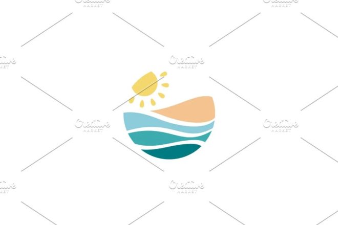 15+ Beach Logo Design Template PSD AI FREE Download - Graphic Cloud