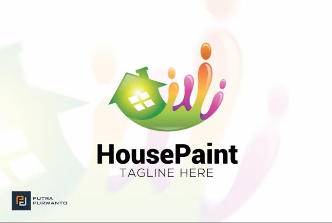 15+ House Painting Logo Design Template AI PSD - Graphic Cloud