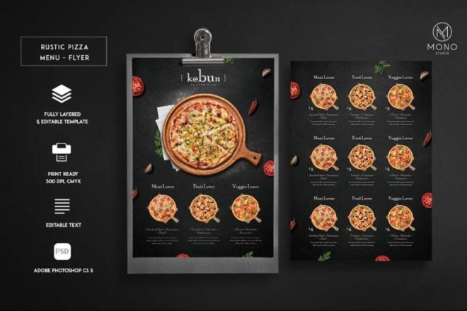 15+ Pizza Menu Template PSD AI FREE Download - Graphic Cloud