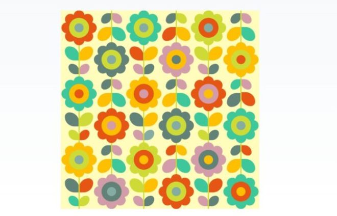 15+ Retro Flower Pattern Vectors FREE Download - Graphic Cloud