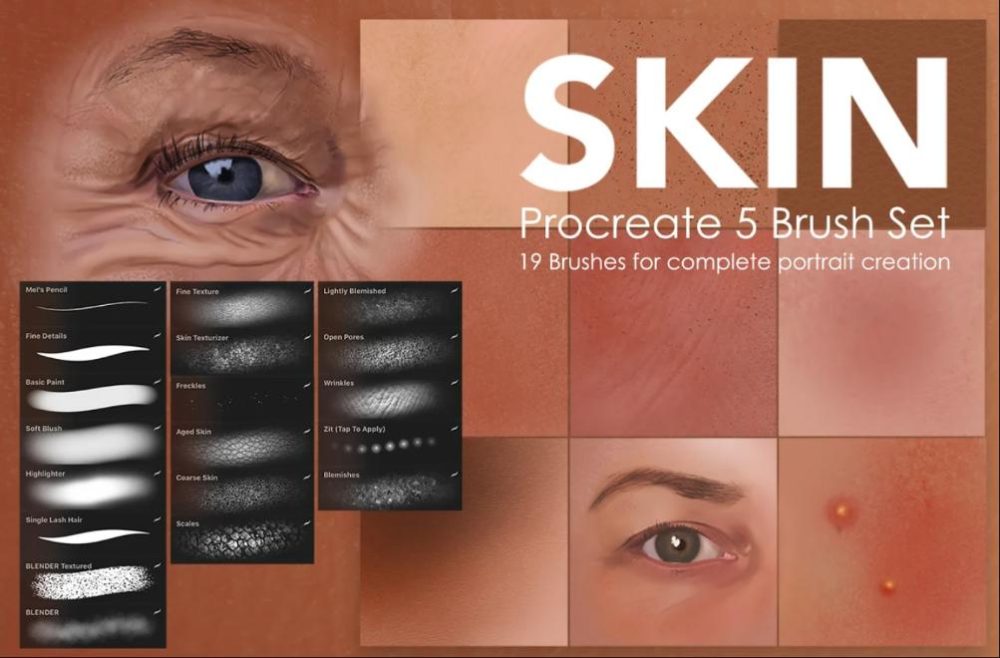 11+ FREE Skin Brushes ABR Procreate Download - Graphic Cloud