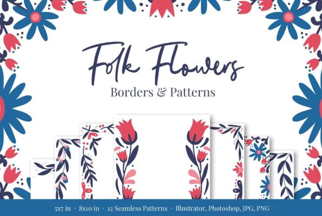 15+ FREE Folk Patterns Vector EPS PSD Download - Graphic Cloud