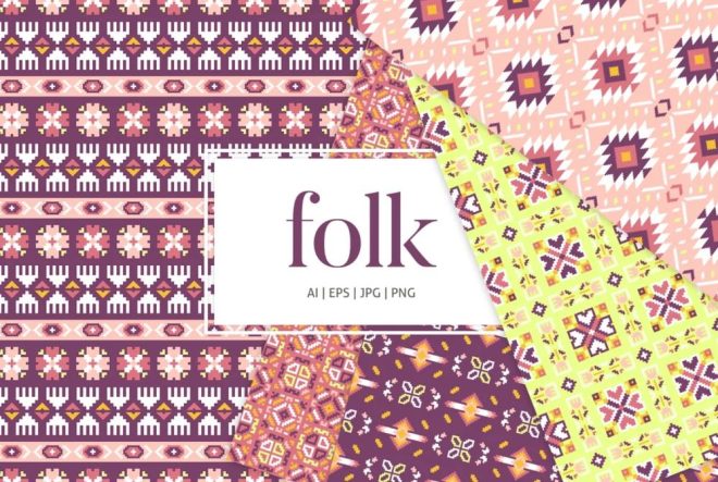 15+ FREE Folk Patterns Vector EPS PSD Download - Graphic Cloud