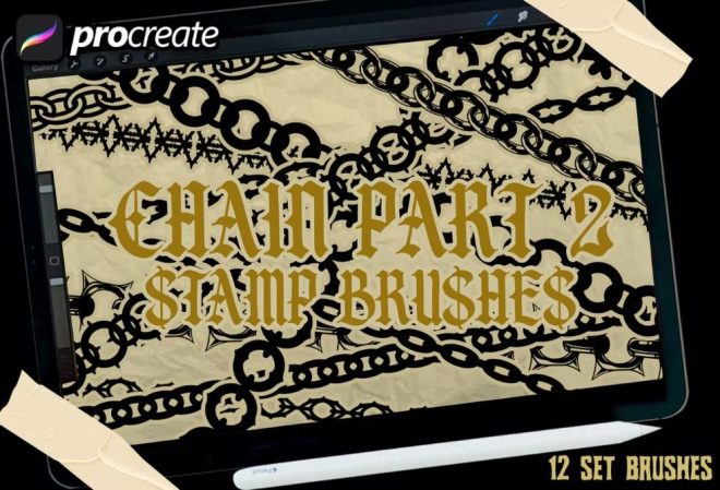 27+ FREE Photoshop & Procreate Chain Brush Download