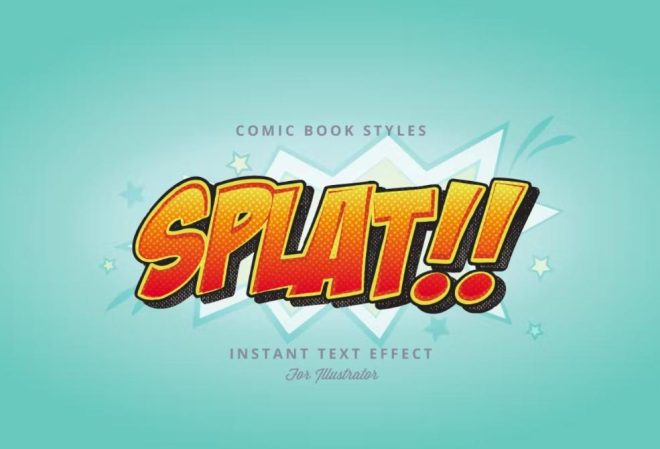 15+ Comic Titles Effect PSD ATN Download - Graphic Cloud