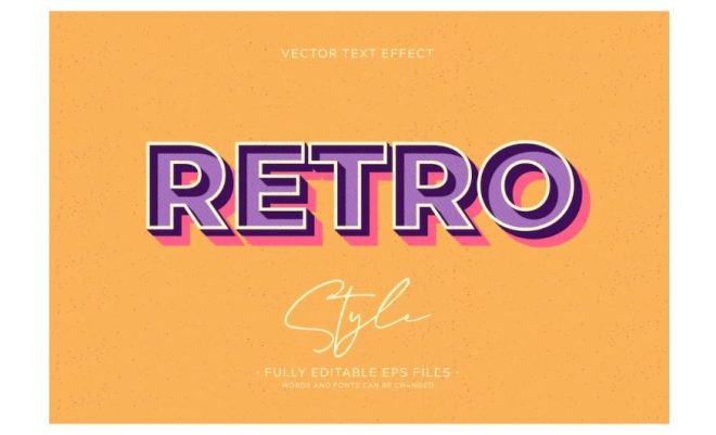 15+ FREE Retro Text Effects PSD Download - Graphic Cloud