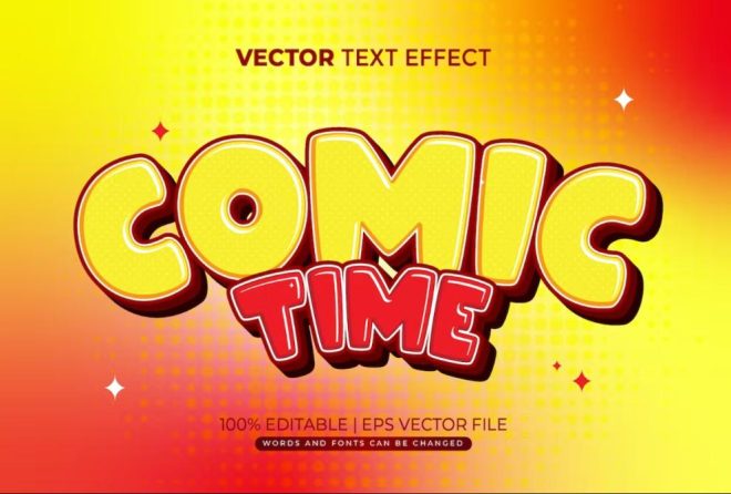 15+ Comic Titles Effect PSD ATN Download - Graphic Cloud