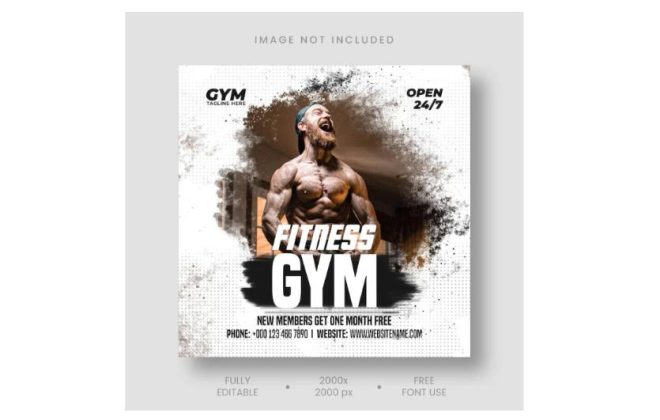 15+ Gym Instagram Post Templates FREE Download - Graphic Cloud