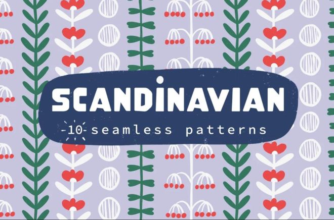 15+ Scandinavian Patterns AI FREE Download - Graphic Cloud