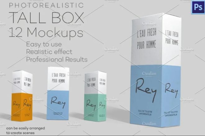 15+ Tall Box Mockup PSD FREE Download - Graphic Cloud
