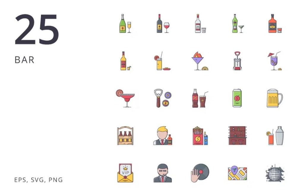 15+ Bar Icons PNG SVG EPS FREE Download - Graphic Cloud