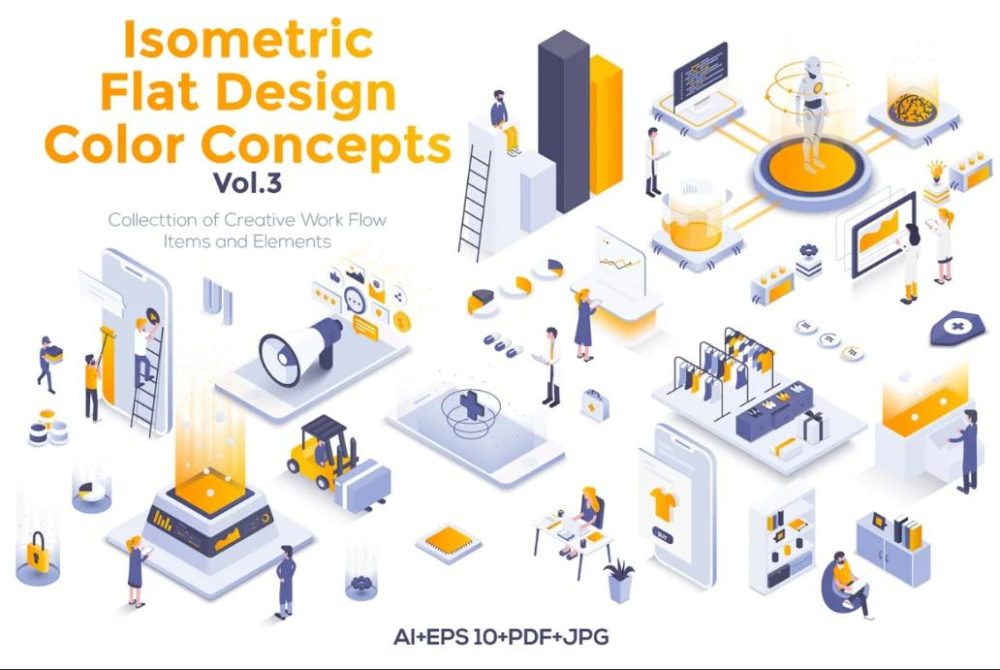 15+ FREE Isometric Technology Illustrations AI - Graphic Cloud