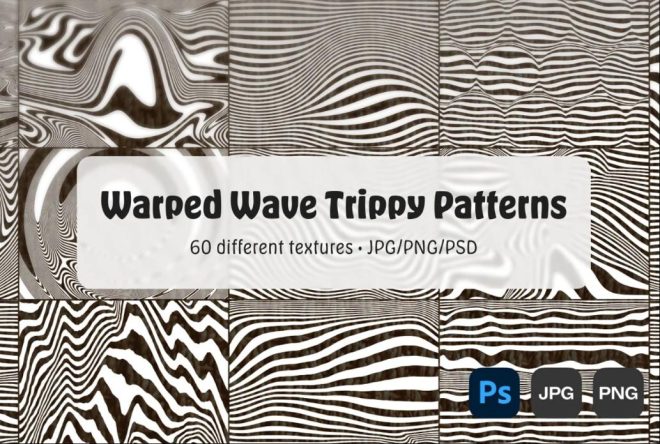 15+ Trippy Wave Patterns PNG JPEG Download - Graphic Cloud