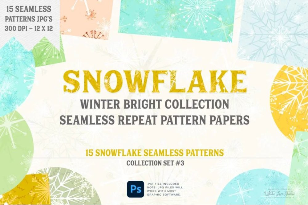 15+ Snowflake Patterns PNG AI EPS Download - Graphic Cloud