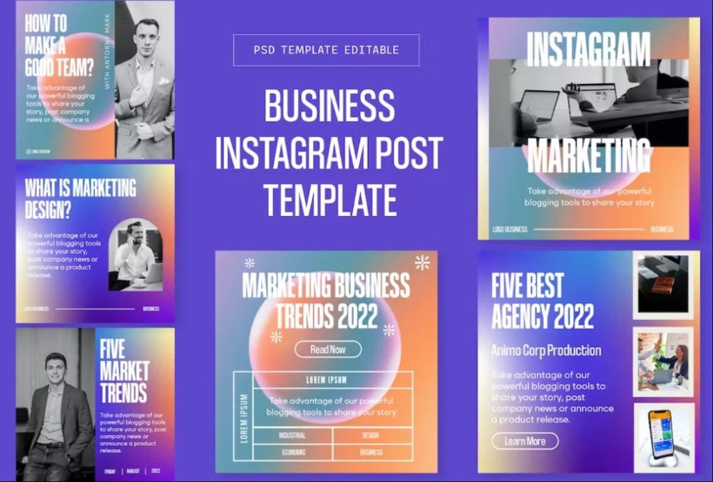 15+ FREE Small Business Instagram Templates - Graphic Cloud