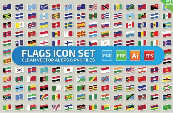 15+ World Flag Icons SVG PNG FREE Download - Graphic Cloud