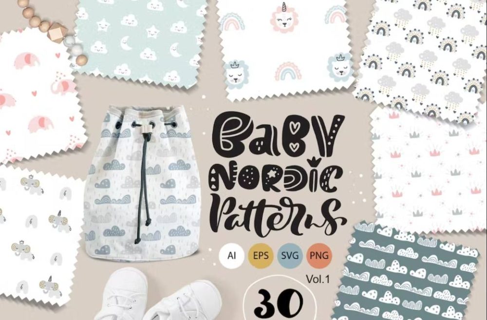 15+ Nordic Patterns PNG AI SVG FREE Download - Graphic Cloud