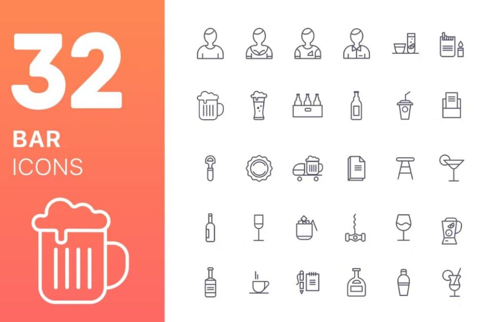 15+ Bar Icons PNG SVG EPS FREE Download - Graphic Cloud