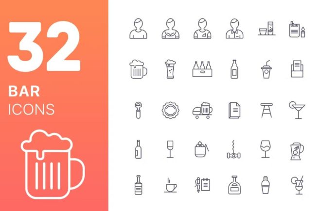 15+ Bar Icons PNG SVG EPS FREE Download - Graphic Cloud