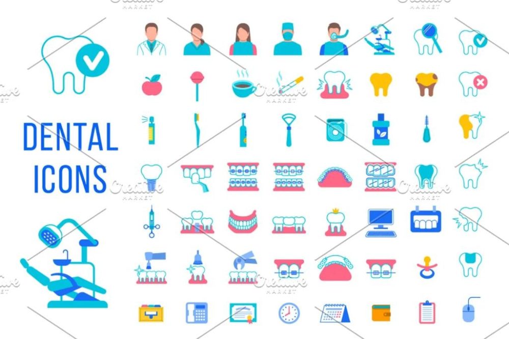 15+ Dental Icons AI EPS FREE Download - Graphic Cloud