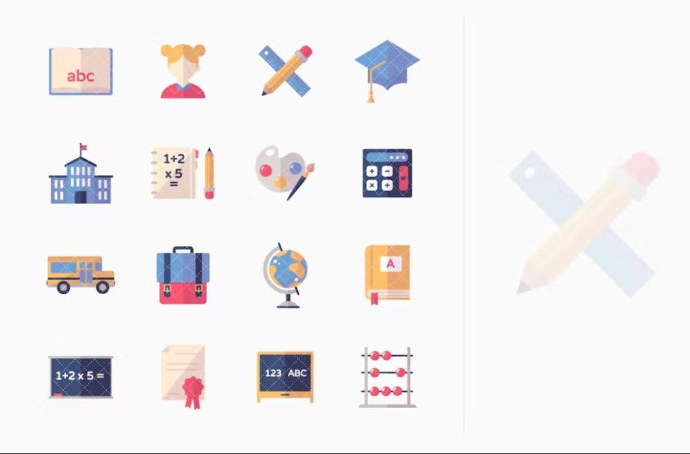 15+ FREE School Icons SVG EPS Ai Download - Graphic Cloud