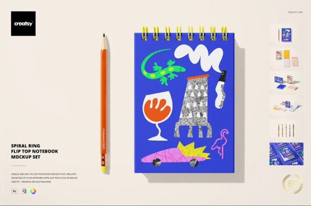 15+ Spiral Notebook Mockup PSD FREE Download - Graphic Cloud