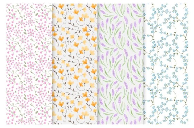 15+ Watercolor Seamless Patterns FREE Download - Graphic Cloud