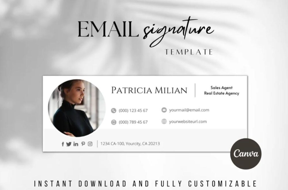 15+ FREE Editable Email Signature Template PSD - Graphic Cloud