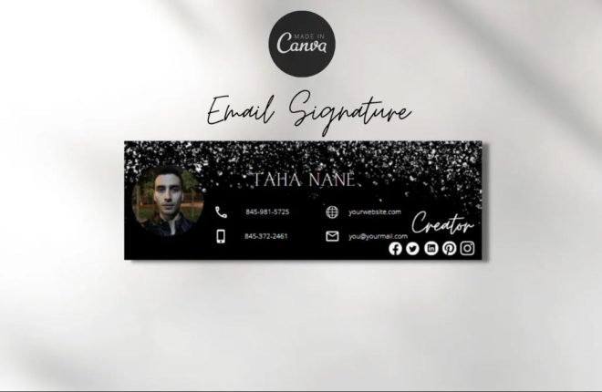 15+ FREE Editable Email Signature Template PSD - Graphic Cloud
