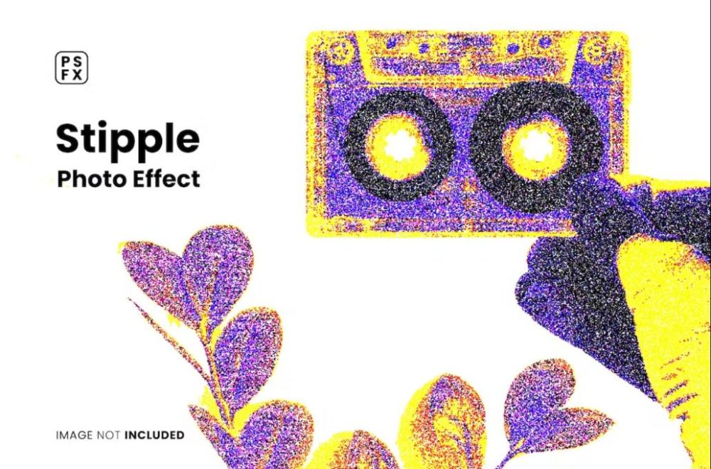 15+ Stipple Photoshop Action Effect Download - Graphic Cloud