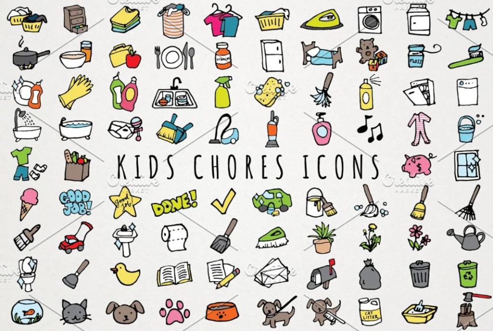 15+ FREE Chores Icons Ai EPS SVG Download - Graphic Cloud