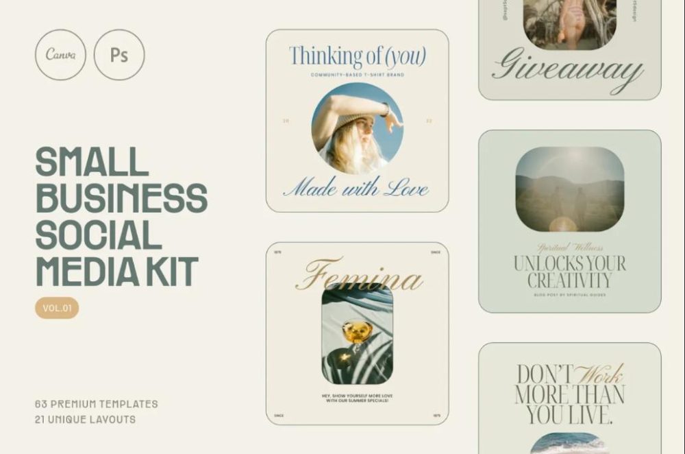 15+ FREE Small Business Instagram Templates - Graphic Cloud