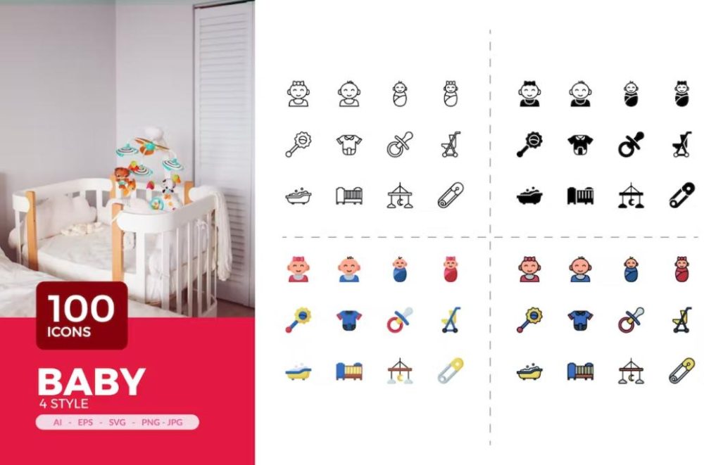 15+ Baby and Childhood Icons Free Download - Graphic Cloud