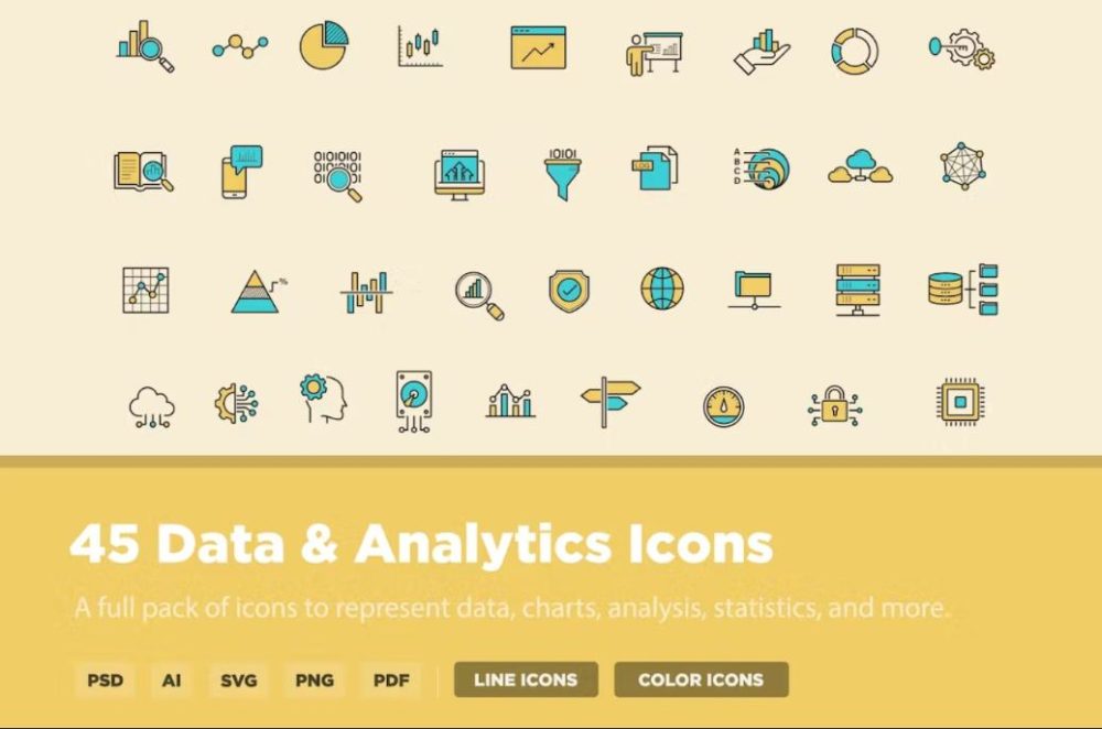15+ FREE Data Analytics Icon Set Download - Graphic Cloud
