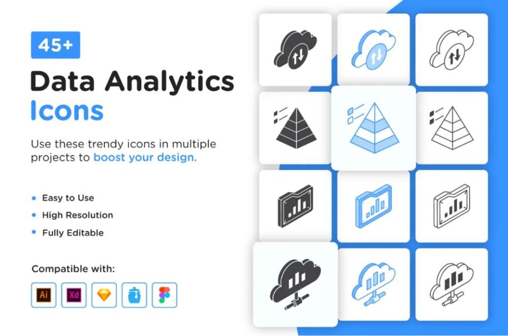 15+ FREE Data Analytics Icon Set Download - Graphic Cloud